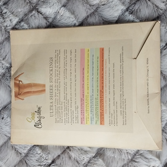 Sears | Accessories | Vintage 97s Sears Clingalon Ultra Sheer Stockings ...